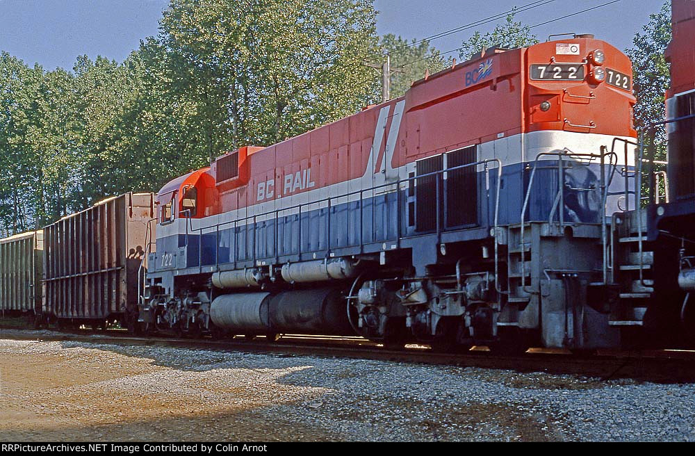 MLW M-630 BCOL 722 entering North Vancouverv yard
